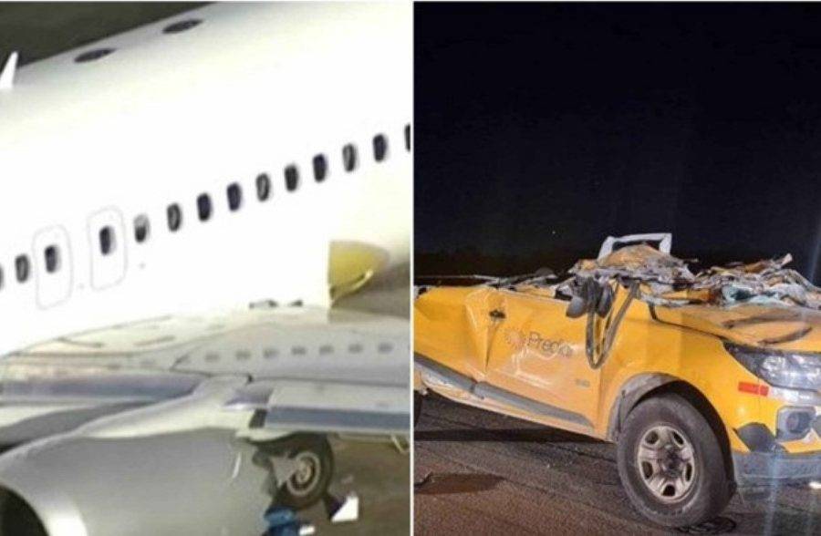 Veja como ficou avião que bateu em carro ao decolar do Galeão - Portal ...
